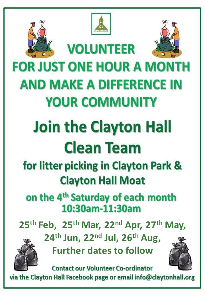 Volunteer with us – Clayton Hall Living History Museum